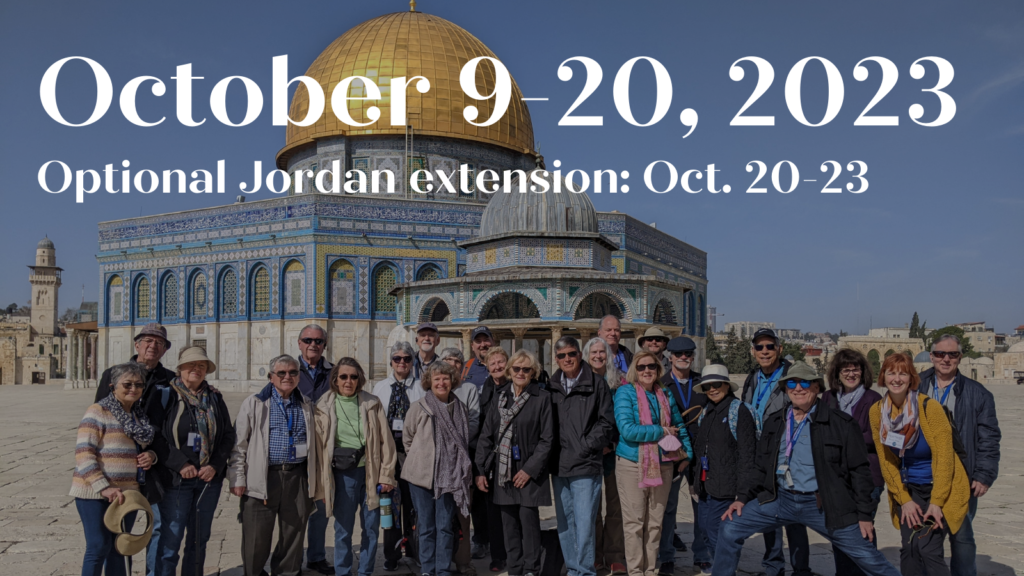 Dorchester Presbyterian: In the Footsteps of Jesus - Progressive Pilgrimage